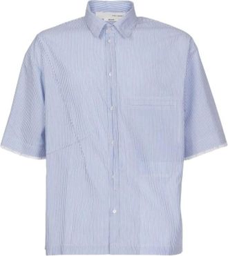 Isabel Benenato Isabel Benenato, Homme, Chemises, Bleu, Taille: M Short Sleeve Poplin Shirt
