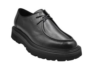 Woolrich Black Leather Lace-Up Shoes - Gr. 40 (EU) - in Schwarz