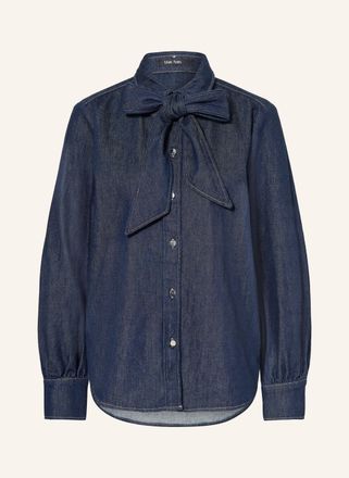 Marc Aurel Marc Aurel Jeansbluse Mit Abnehmbarer Schluppe blau