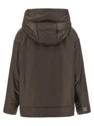 Max Mara Womens Brown Polyester Shell Jacket Clothing