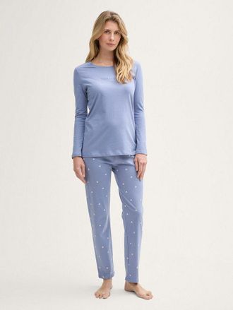 Tom Tailor Sweatpants Bodywear Pyjama-Set mit Punktemuster