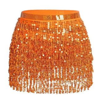 Generic Jupe &agrave; paillettes &agrave; paillettes pour femme - Costume de danse du ventre - Jupe &agrave; paillettes - Jupe &agrave; paillettes - Jupe &agrave; paillettes - Jupe &agrave; paillettes