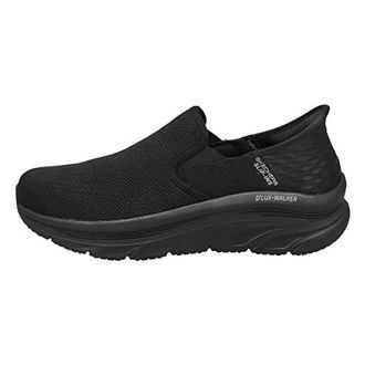 Skechers Homme Dlux Walker Orford Slip-in Mocassin, Noir, 42 EU X-Large