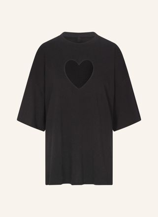 SKIMS Skims Lounge-Shirt Worn In Jersey Mit Cut-Out schwarz