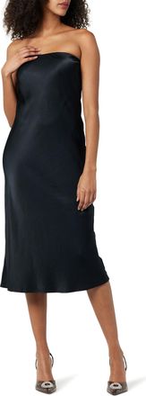 The Drop Danica Strapless Midi Dress Kleider, Schwarz, S