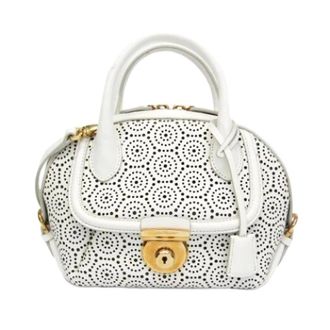 Ferragamo Pre-owned Fiamma Ge-21 F035 - Femme - Pre-owned - Blanc - Taille: ONE Size