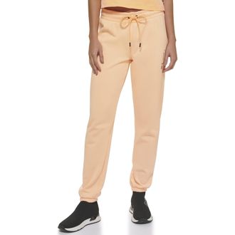 DKNY Womens Relaxed Joggers Sweatpants, Clementine, S