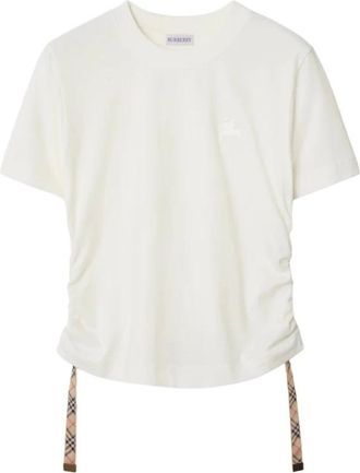 Burberry Femme, Tops, Blanc, Taille: 42 FR Festival T-shirt