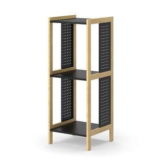 Vicco &Eacute;tag&egrave;re sur Pied Elvia, Noir, 40x107cm