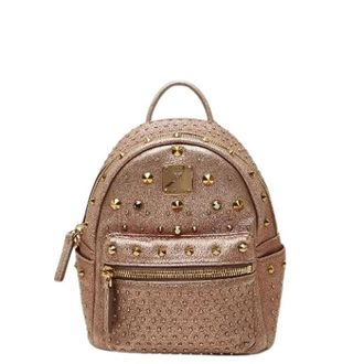 MCM Pre-owned Lederrucksack - - Pre-owned - Damen - Beige - ONE SIZE