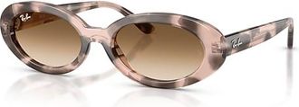 Ray-Ban Rb2223 Sonnenbrillen Opal Pink Havana Fassung Braun Glas 54-19