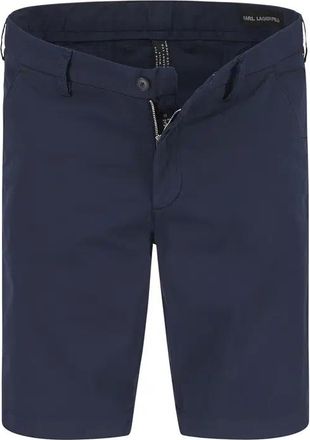 Karl Lagerfeld Herren Hose blau Baumwoll-Stretch