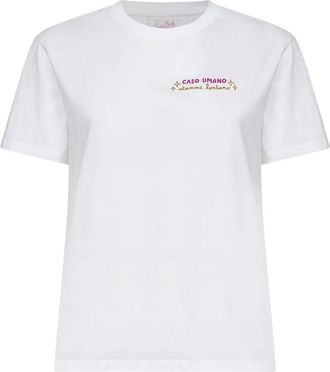MC2 Saint Barth Femme, Tops, Blanc, Taille: 40 FR Emilie Cotton T-Shirt