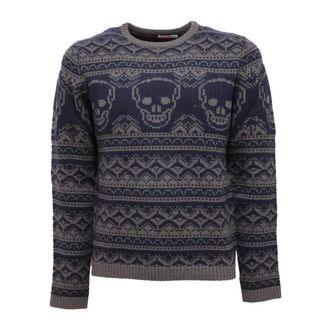 Sun 68 Homme, Pulls, Gris, Taille: M 26178 98 Wool Round Neck