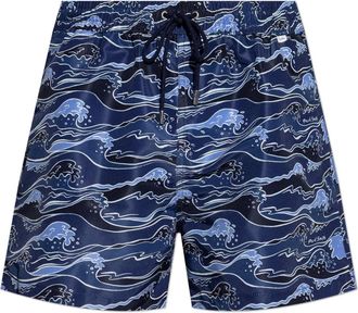 Paul Smith Homme, Maillots de bain, Bleu, Taille: S Shorts de bain imprim&eacute;s