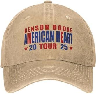 Generic Casquette Homme, Unisex Benson Boone American Heart Tour 2025? Tenues de Casquette Casquette de Baseball Casquette Vintage de Camionneur Cadeau Ajusta