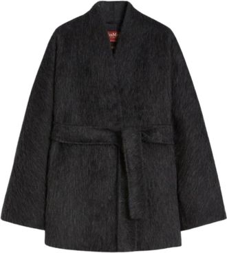 Max Mara Femme, Manteaux, Noir, Taille: 38 FR Collection de Manteaux Élégants