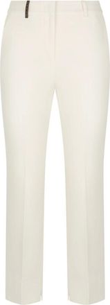 PESERICO Femme, Pantalons, Blanc, Taille: 36 FR Pantalons