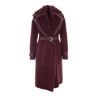 Patrizia Pepe Mantel mit Wildlederoptik - - Coats - Damen - Braun - M