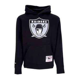 Mitchell & Ness Oakland Raiders Logo Hoodie Schwarz - - Sweatshirts & Hoodies - Herren - Schwarzk - S