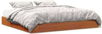 Les Tendances Cadre de lit marron 180x200 bois de pin massif