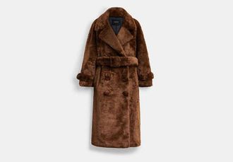 Coach Teddymantel Mit Kunstfell Aus Recyceltem Polyester