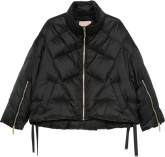 Twinset Doudoune zipp&eacute;e - Femme - Vestes - Noir - Taille: 40 FR