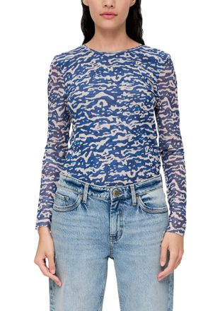 s.Oliver Damen T-Shirt Langarm Blue 36