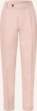 Eleventy Eleventy Chino Extra Slim Fit Mit Leinen rosa