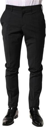 Dolce & Gabbana Homme, Pantalons, Noir, Taille: XS Pantalon de costume