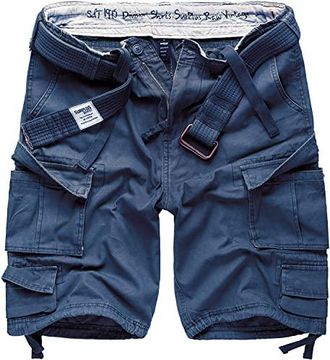 Surplus Raw Vintage Division Homme Cargo Shorts, Navy, 4XL