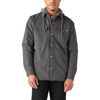 Dickies Herren Fleece-Kapuzenjacke mit Kapuze und DWR Jacke, Schiefer, 3X Hoch