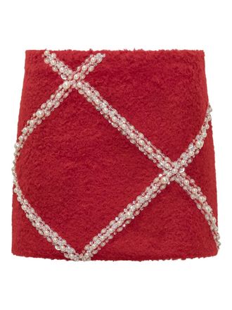 Des_Phemmes minijupe à ornements - Rouge