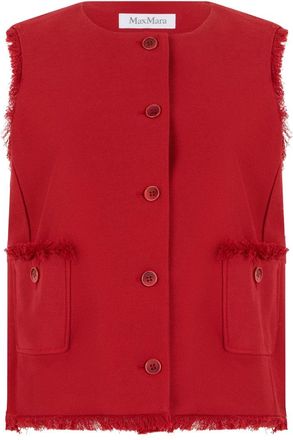Max Mara Femme, Vestes, Rouge, Taille: 36 FR Sumero Vest