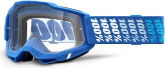 100% Accuri 2 Yarger Fahrradbrille, Blau, transparente Gläser