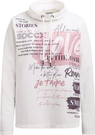 soccx Sweater mit hochschlie&szlig;endem Kragen