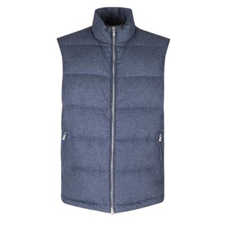 Eleventy Gilet Full Zip - Homme - Vestes - Bleu - Taille: M
