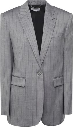 Stella McCartney Gestreiftes Sakko - Grau