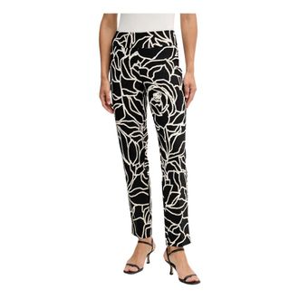 Joseph Ribkoff Schmale Formale Hose mit abstraktem Muster - - Trousers - Damen - Schwarzk - S