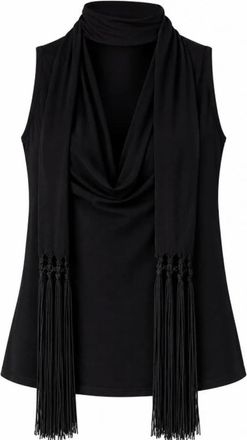 Liu Jo Femme, Tops, Noir, Taille: 40 FR Haut sans manches