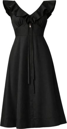 Twinset Femme, Robes, Noir, Taille: 40 FR Robe Longuette