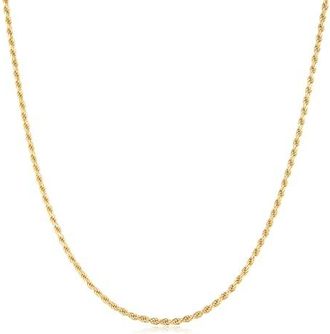 Ania Haie Chic Creator Rope Twist Chain Collier pour femme en argent sterling 925 plaqu&eacute; or 14 carats, longueur : 40 cm + rallonge de 5 cm, emballage cadeau inc