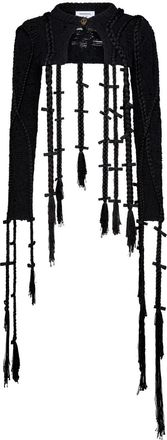 Thom Browne Pullover mit Flechtdetail - Schwarz