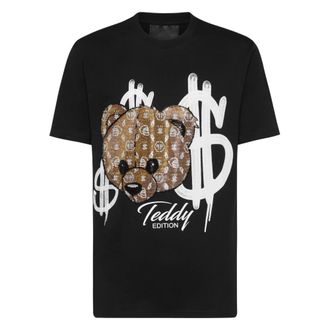 Philipp Plein Homme, Tops, Noir, Taille: 2XL T-Chemises
