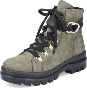 Rieker Femme X9023 Botte Tendance, Vert, 38 EU