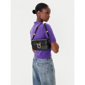 Pinko Handtasche PINKO Love Box Baguette Al 25-26 PLTT 105083 A26L Schwarz