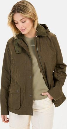Camel Active Fieldjacket mit Cordkragen Langarm Kapuze