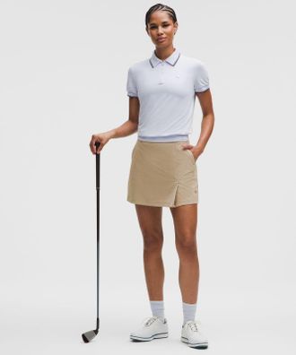 lululemon Jupe de golf pliss&eacute;e &agrave; lavant en serg&eacute; extensible pour Femmes - Taille 22