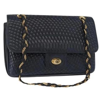 Bally Sac bandouli&egrave;re en cuir Pre-owned - Femme - Pre-owned - Bleu - Taille: ONE Size