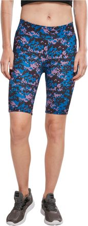 Urban Classics Damen Ladies High Waist Tech Cycle Yoga-Shorts, digital duskviolet camo, 4XL